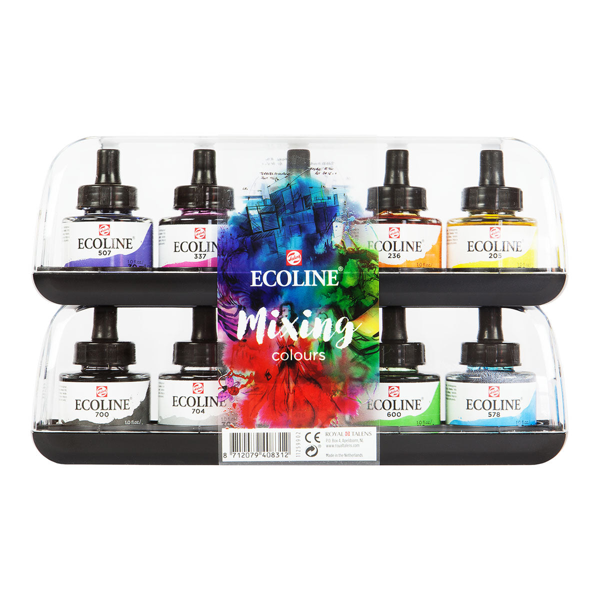 Talens Ecoline Liquid Water Colour 30 ml 10 Set, Mixing Colours ...